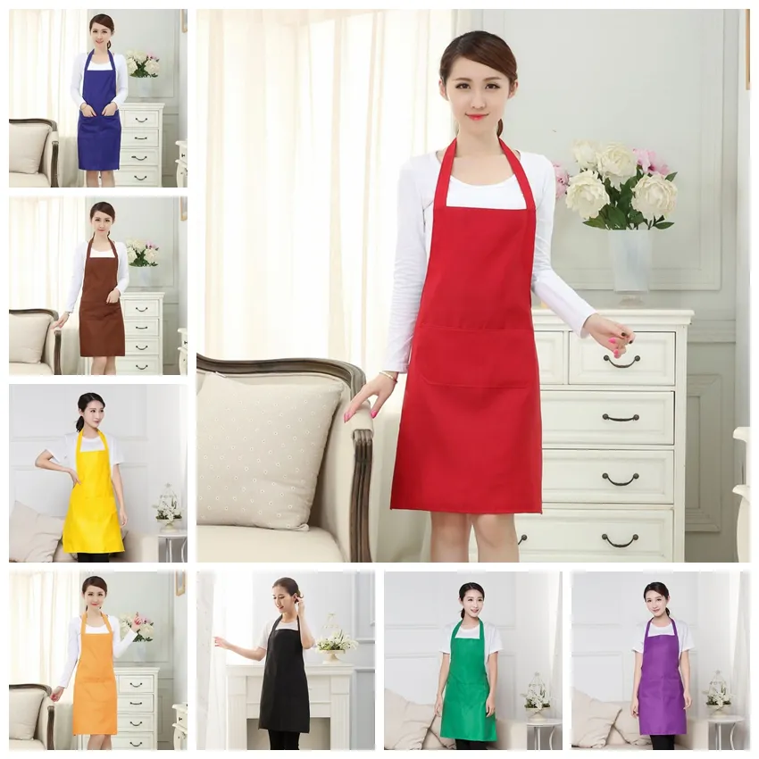 DHgate.com:2024 Solid Color Cooking Baking Apron, Sleeveless Kitchen ...