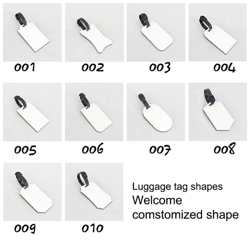 DHgate.com:MDF Wood Novelty Sublimation Blank Luggage Tags Funky Travel ...