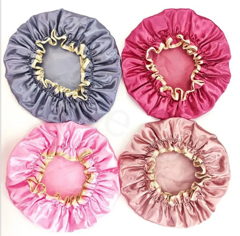 Lovely Thick Women Shower Caps Satin Hats Colorful... From Homedepot3 ...