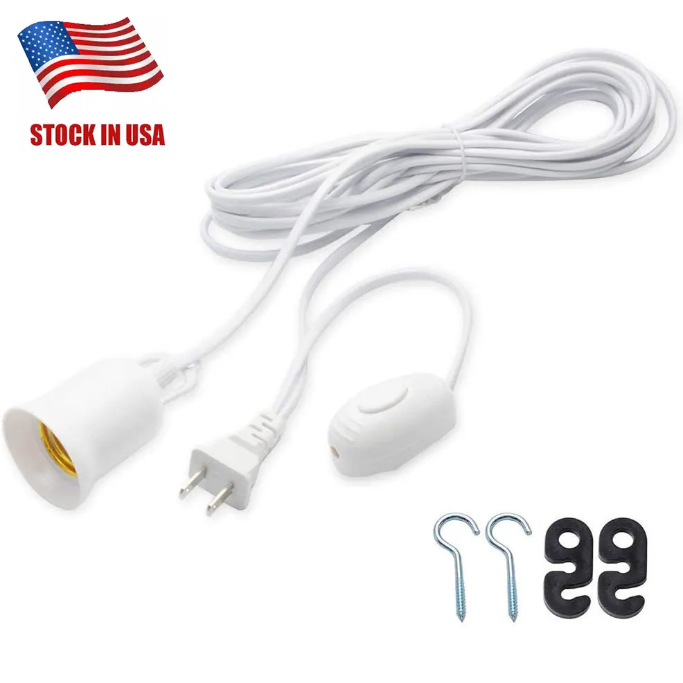 20FT E27 Lamp Socket Hanging Cord Kit with Switch - Premium Quality ...