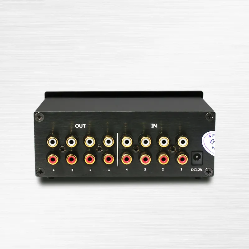 Audio Switcher 4 Input 4 Output Lossless Audio Signal Selector Box With ...
