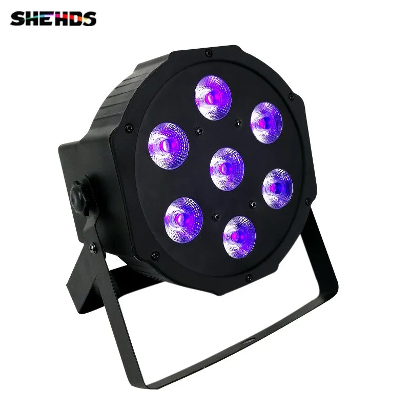 Shehds LED Flat Par 12x3W Violet UV Lighting with DMX512 for Disco DJ ...