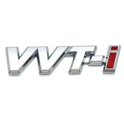 Metal VVT I Logo Chrome Silver Strip Car Fender Modified Sticker For ...
