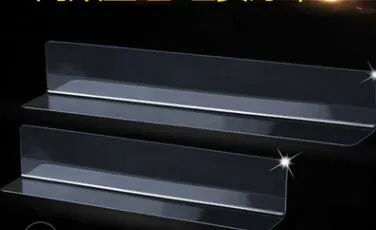 L Shaped PVC Merchandise Divider | Supermarket Shelf Separator | Clear ...