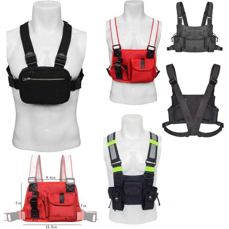 Adjustable Tactical Chest Rig - Radio Harness Holster, Walkie Talkie ...