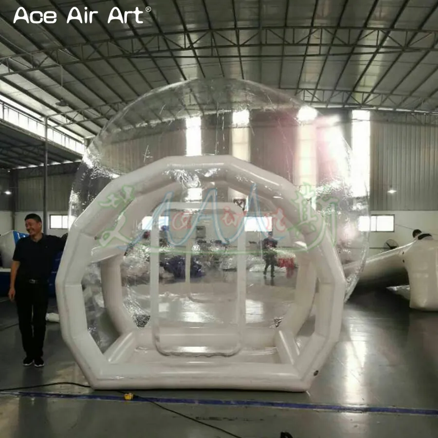 Inflatable Transparent Bubble Tent With Tunnel For Camping High Quality ...