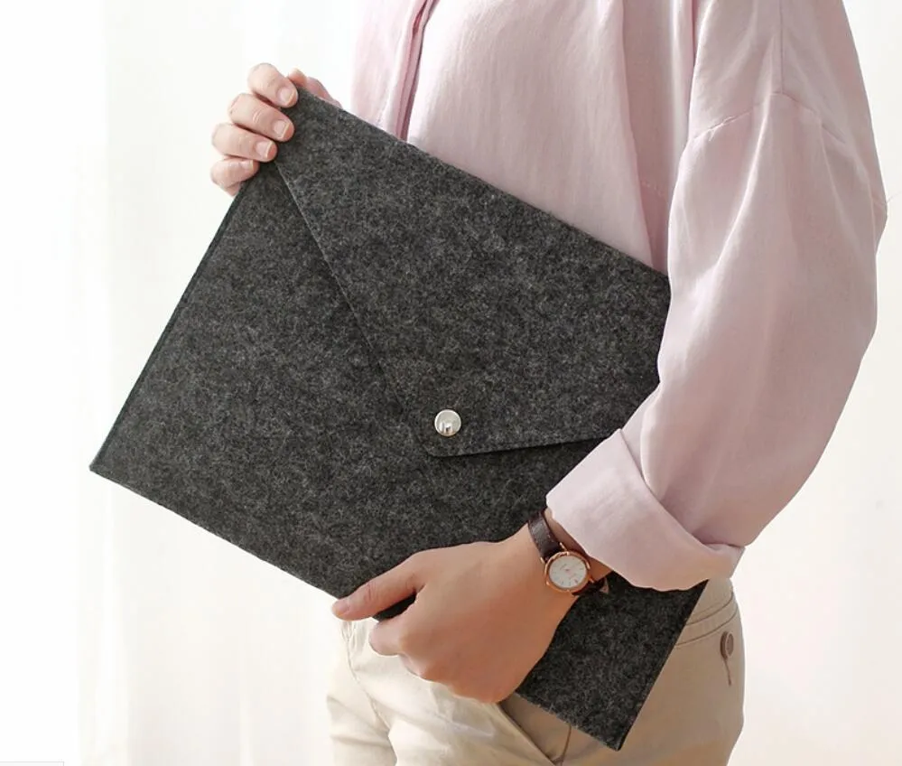 Wholesale Felt File Folder Durable Briefcase File Bag For Documents ...
