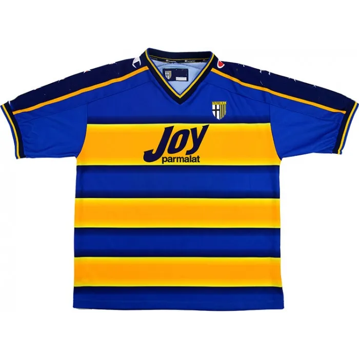 Parma 2001 02 Home Retro Soccer Jersey Nakata, Sukur, Cannavaro, Di ...