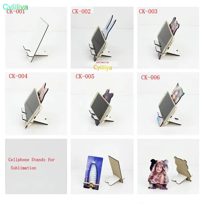 DHgate.com:MDF Sublimation Phone Stand Holder | DIY Blank Cellphone ...
