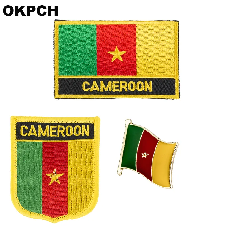 Cameroon Flag Patch, Embroidered Applique Patches For Clothing, Bags, DIY Decoration From ...