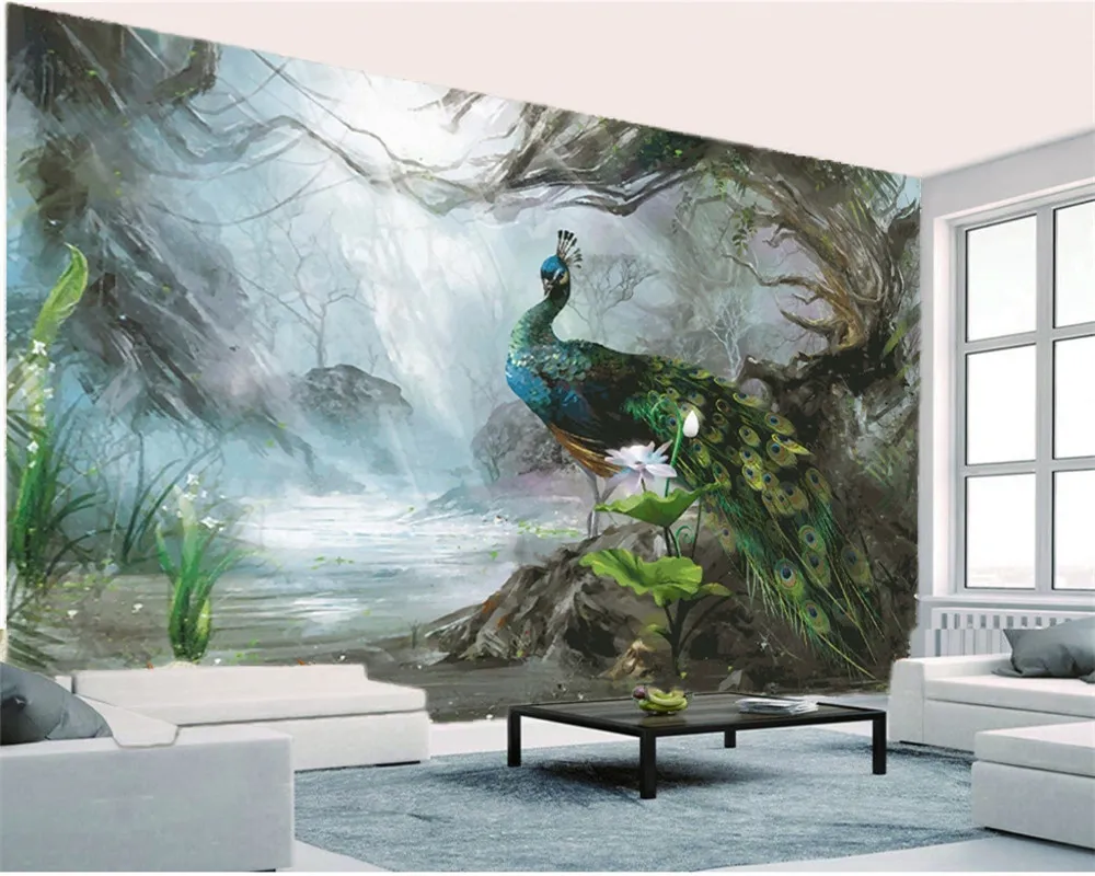 Gevaar Behang 3d Behang Grafisch 3D Motief Zandkleurig