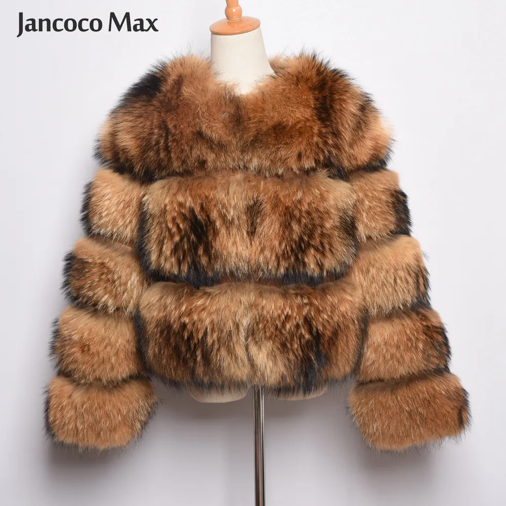 DHgate.com:2024 Womens Real Raccoon Fur Coat, Thick Warm Natural Fur ...