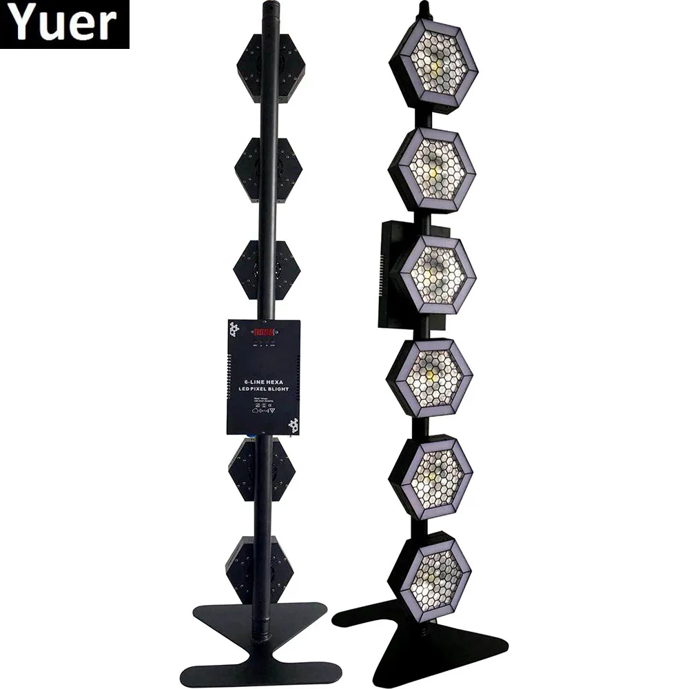 Premium 6x100W Hexa LED Stage Light - Disco Party Lighting & Strobe ...