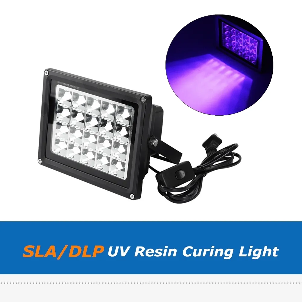 AC90-240V 200W UV LED Resin Curing Light Lamp 560nw/cm2 for SLA DLP 3D ...