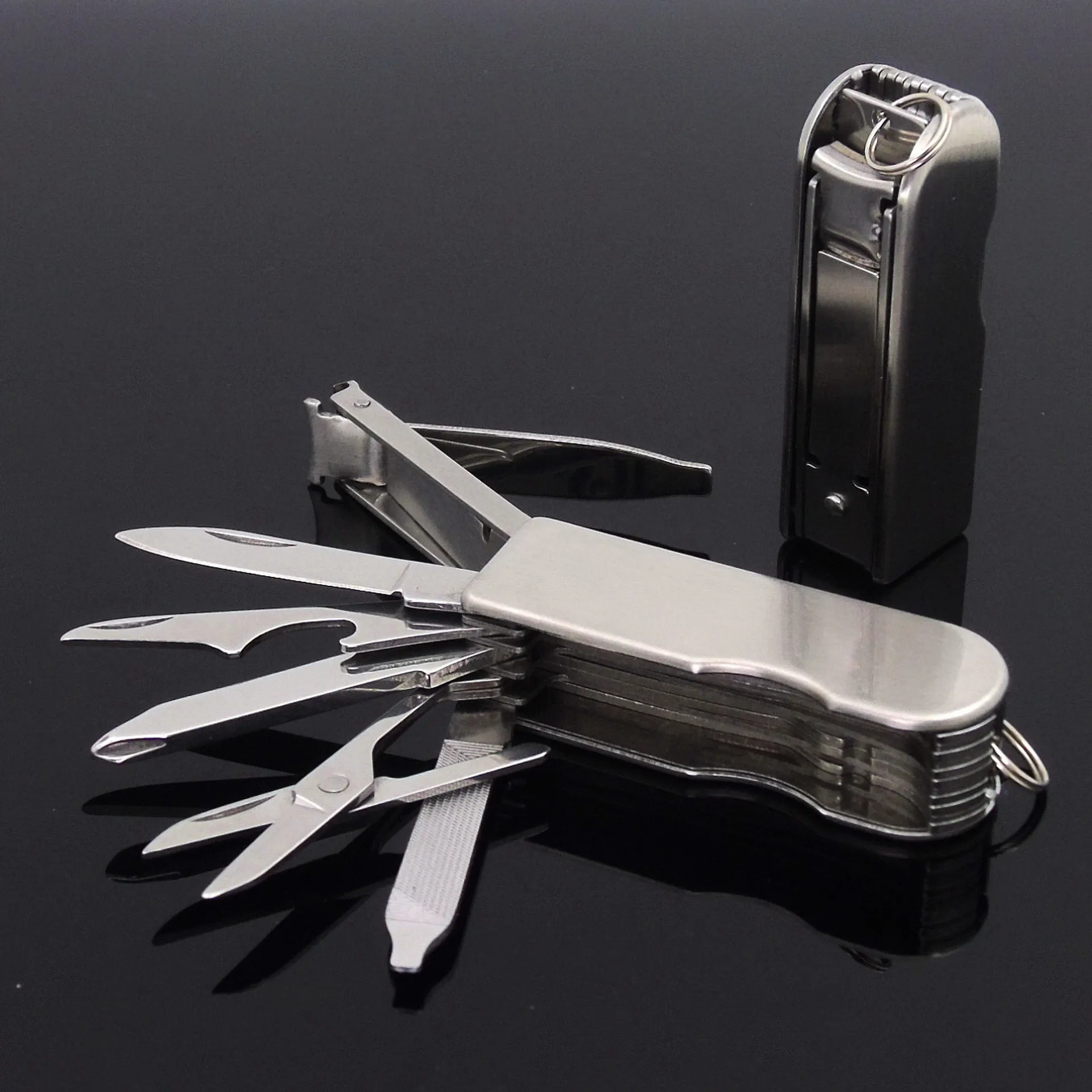Multi-Tool Nail Care Set - Precision Clippers, Stainless Steel Scissors ...