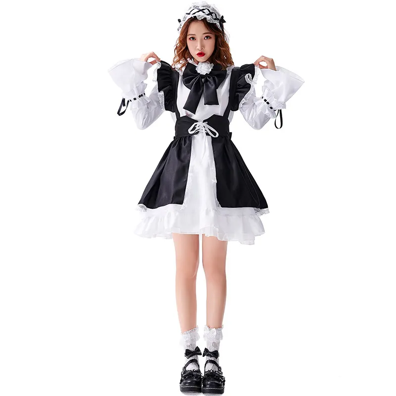 hot sale maid outfit cosplay costume Lolita performs Cartoon lovely princess cosplay costume cosplay dress for girl