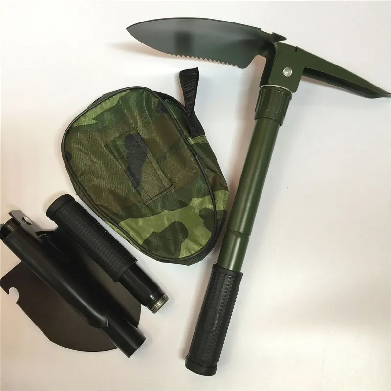 Folding Camping Shovel Multi Function Survival Trowel, Dibble & Pick ...