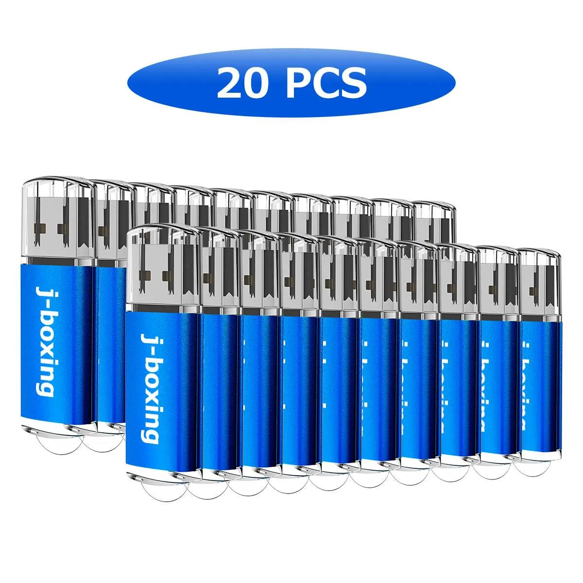 20 Pack High Speed Rectangle USB 2.0 Bulk Thumb Drives 16GB Capacity ...