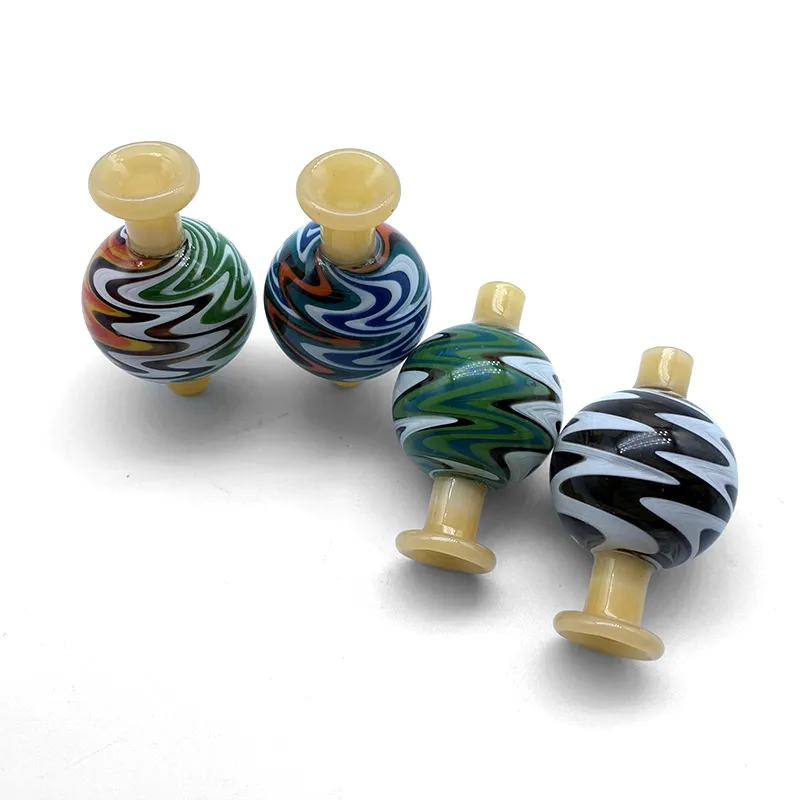 Dab Caps: 28mm Colored Glass Bubble Carb Cap For Quartz Banger Nails ...