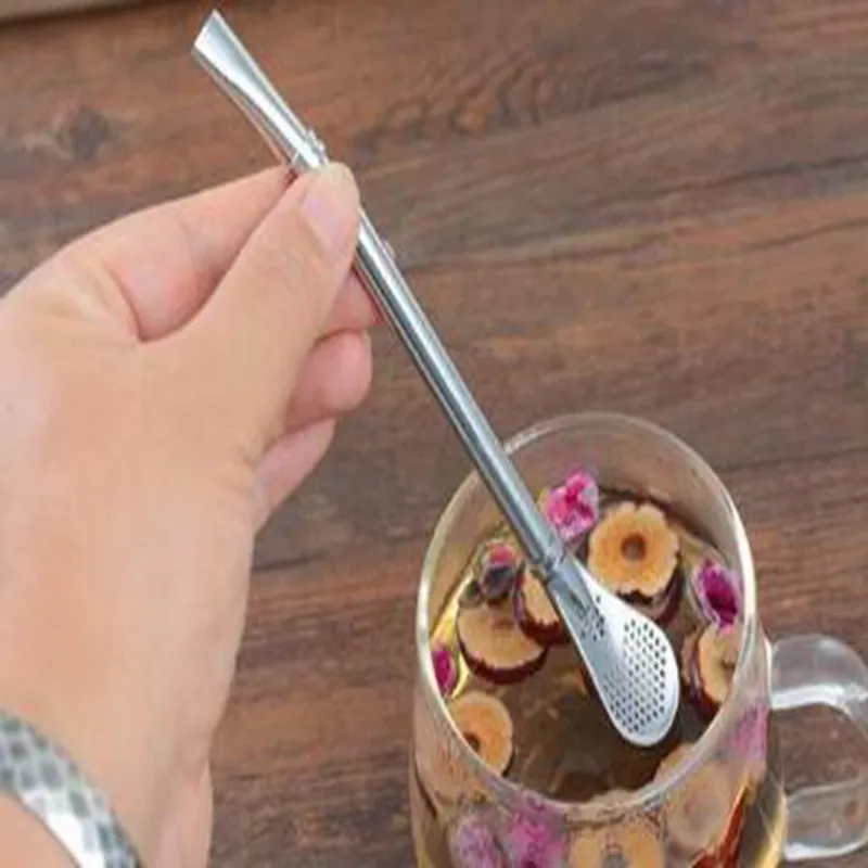 Stainless Steel Fleximug Straw Filter Handmade Yerba Mate Tea Bombilla ...