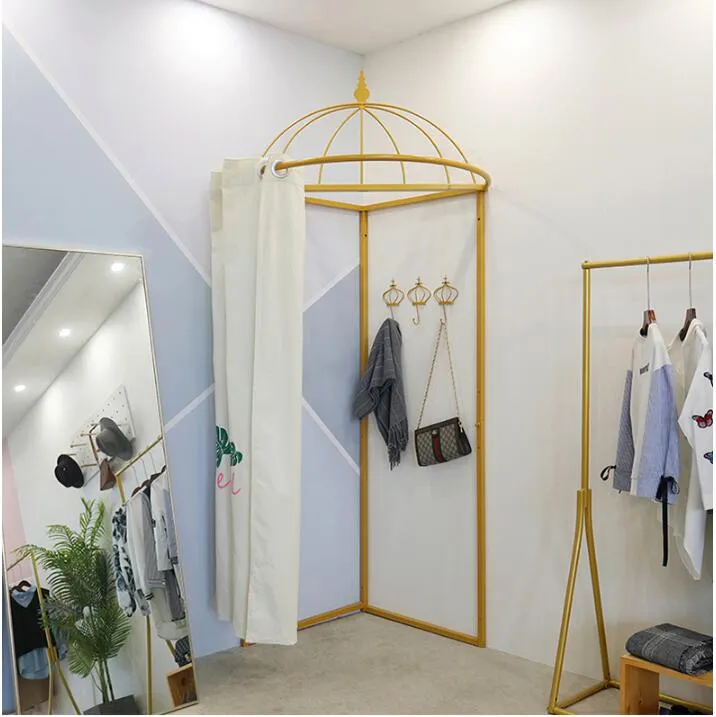Temporary Mobile Fitting Room Commercial Furniture Clothing Store Floor ...