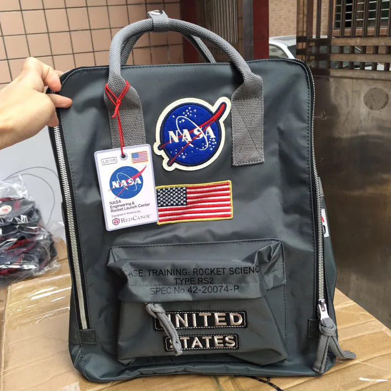 NASA Backpacks 2024 National Flag Design Unisex Canvas Backpack For ...