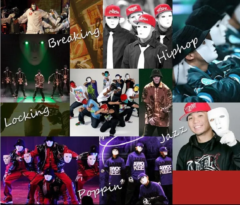 Hip JabbaWo Hop Mask Street Step Dance Mask Bboy Male Mask Halloween ...