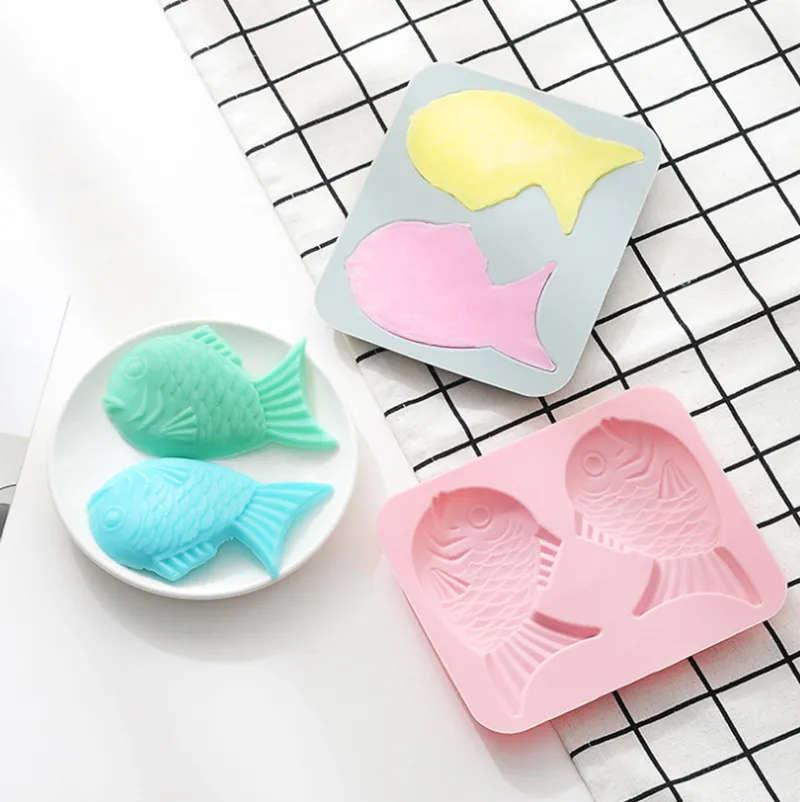 Premium Silicone Fish Cake Mold With 2 Holes Ice Tube Tray Japanese ...