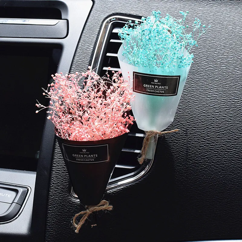 Car Interior Accessories: Creative Eternal Flower Air Freshener for Air ...