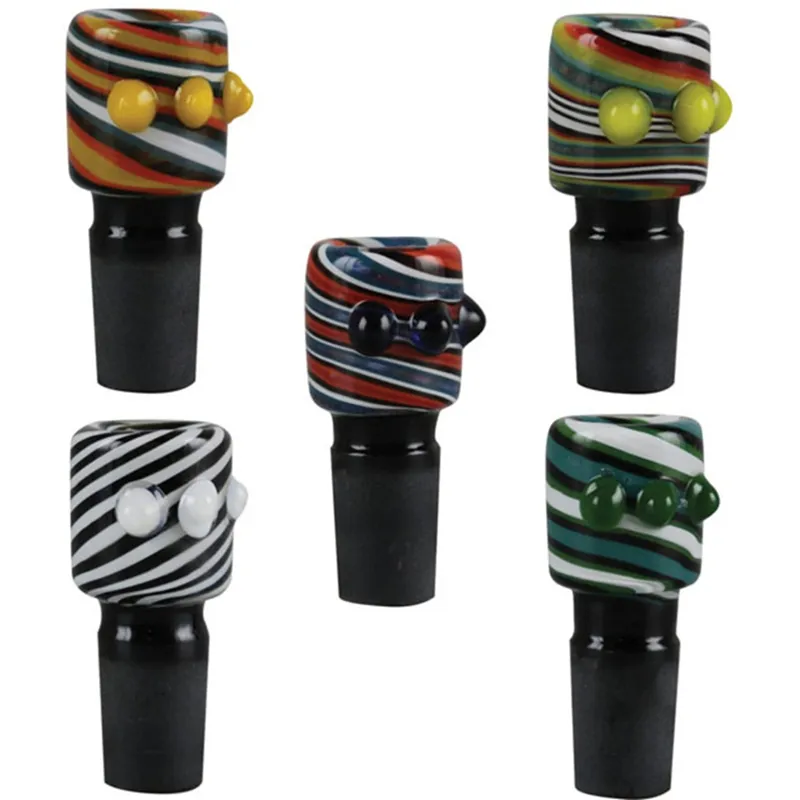 Coloured Drawing 14MM 18MM Male Pyrex Glass Bong Small Bowl Joint ...