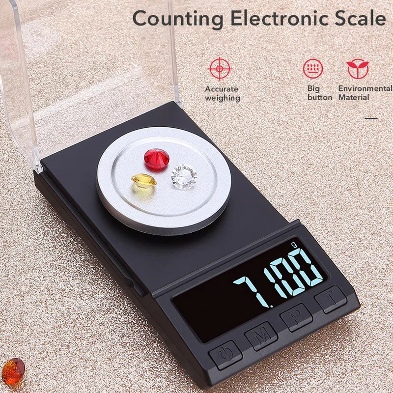 Wholesale JewelrySizer 0.001g 10g/20g/50g/100g LCD Digital Scale For Diamond, Gold & More ...