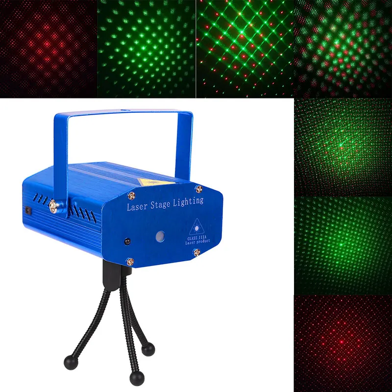 DHL 150MW Mini Red & Green Moving Party Laser Stage Light Laser DJ ...