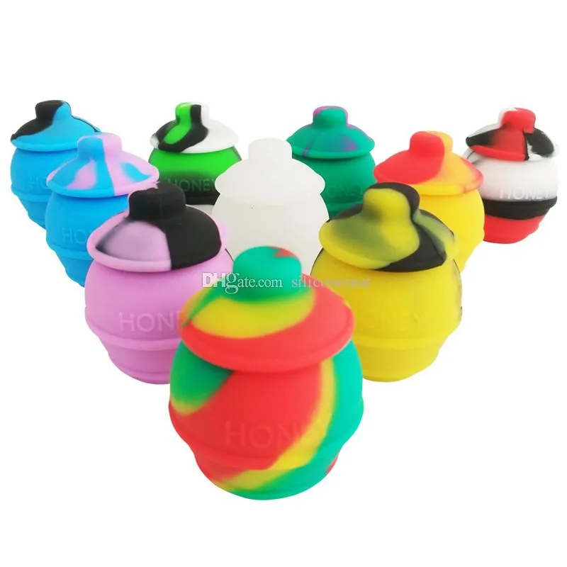 DHgate.com:5Pcs Silicone Dab Wax Jars, 35ml Food Grade Non-Stick Pot ...