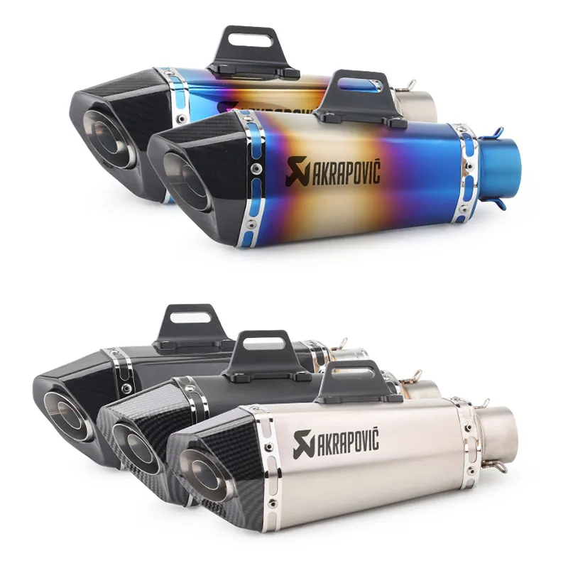 DHgate.com:Universal Black Motorcycle Exhaust Pipe Muffler with DB ...