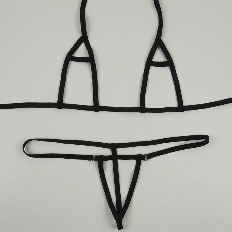 Peek A Boo Sexy Lingerie Sets Women Extreme Hot Sexy Open Crotch Erotic Micro Bikini Hollow Out