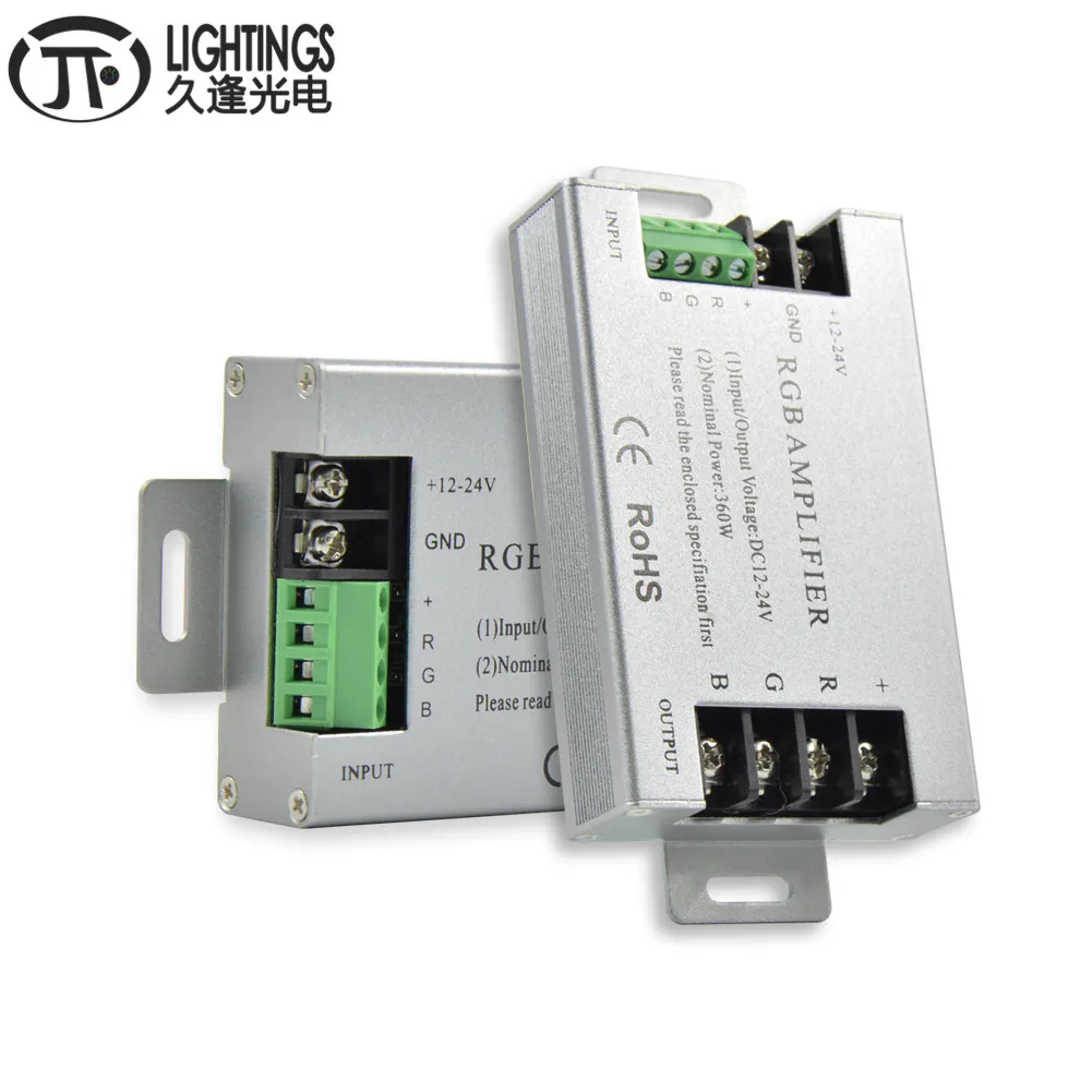 DHgate.com:DC12V-24V 30A 360W Aluminum LED RGB Controller for SMD 5050 ...