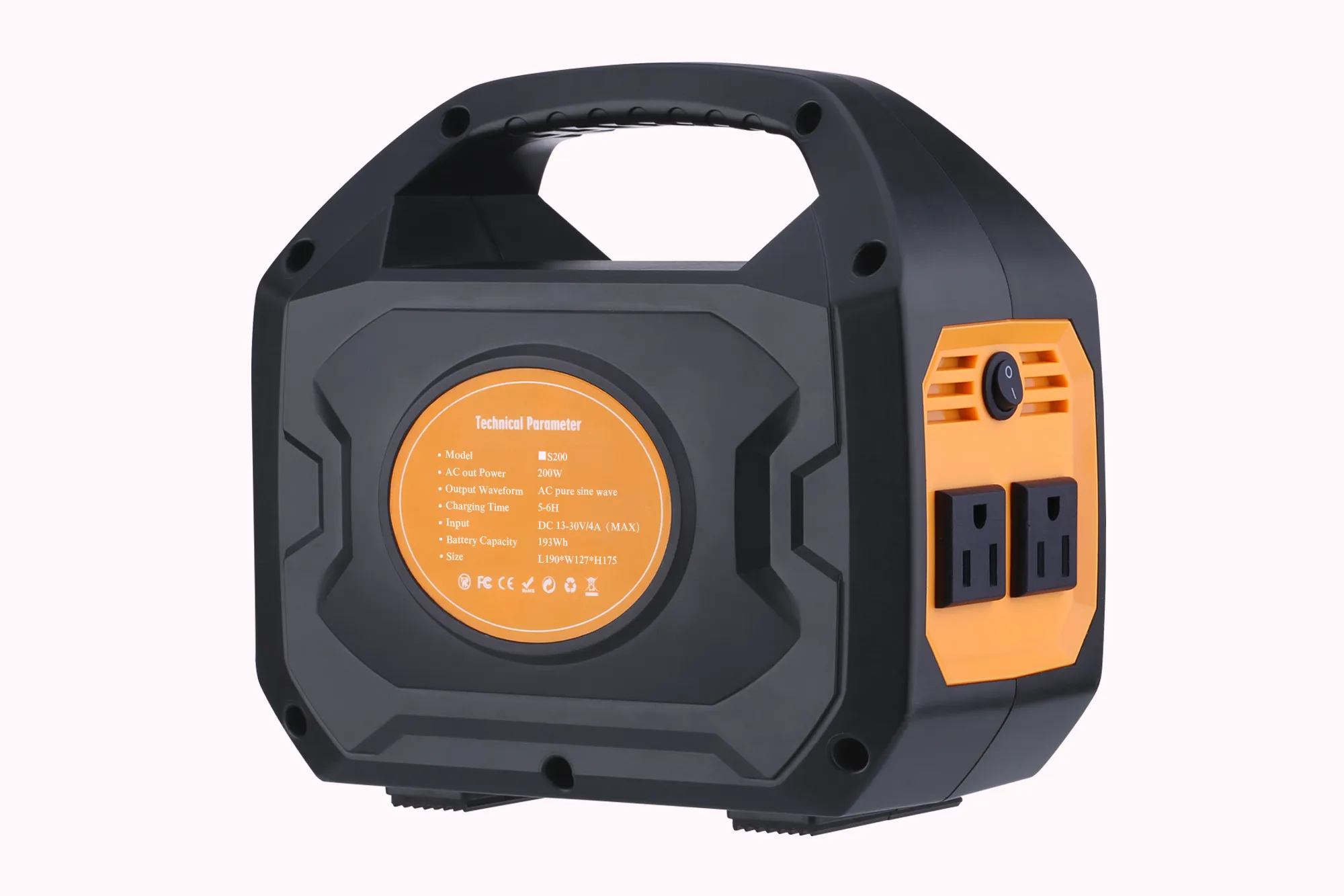 200W Rechargeable Portable Solar Generator With USB QC3.0, AC Outlets ...