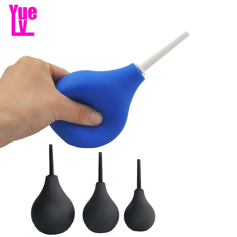 Yuelv 89 160 220ml Unisex Anal Shower Silicone Enemator Vaginal Enema