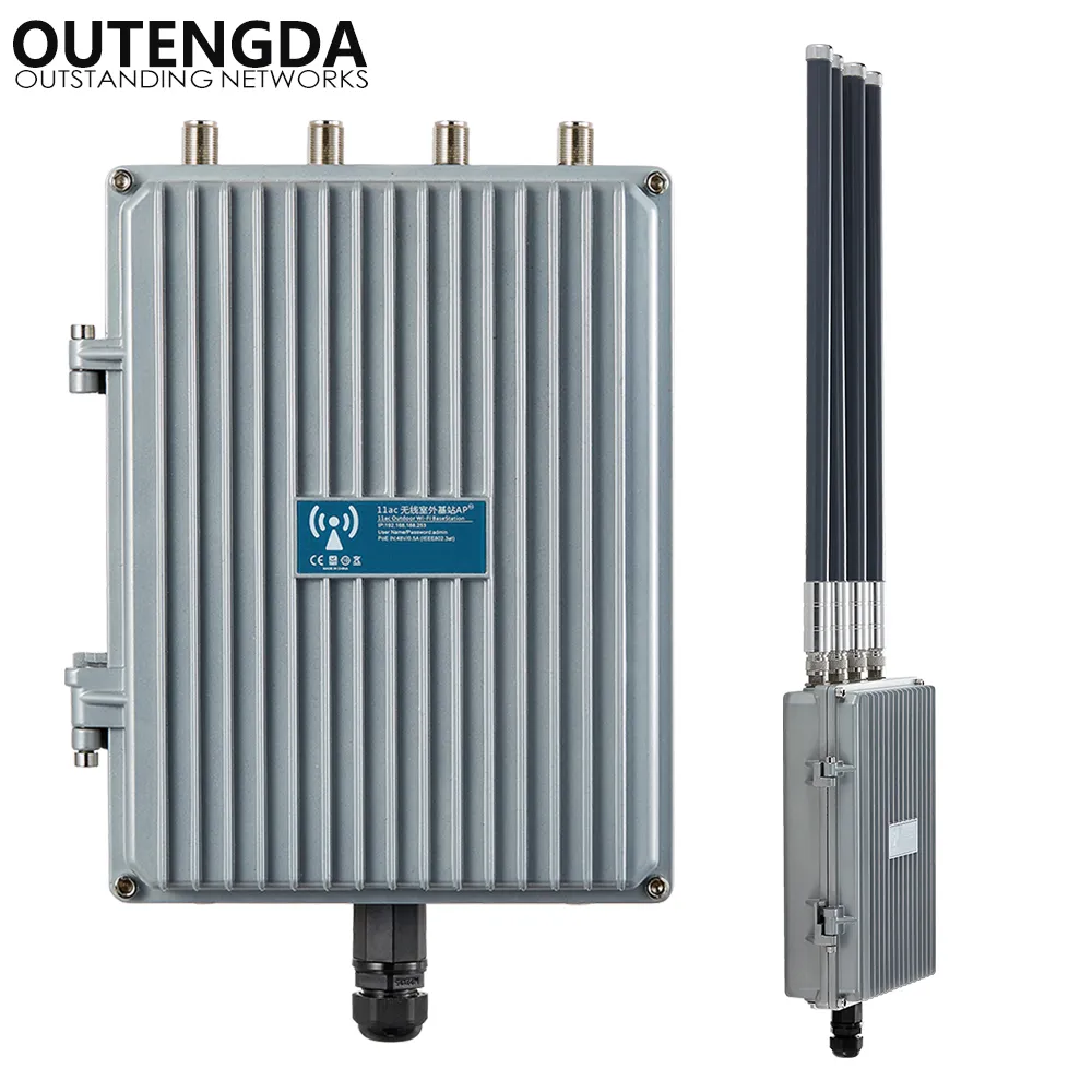 1200Mbps Outdoor WiFi Access Point - Long Range Dual Band 2.4G/5.8Ghz ...