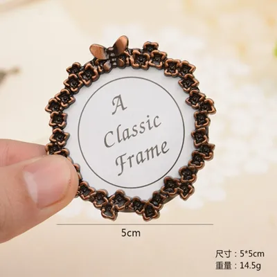 Vintage 2 Inch Metal Photo Frames DIY Home Decor Retro Wedding Party ...