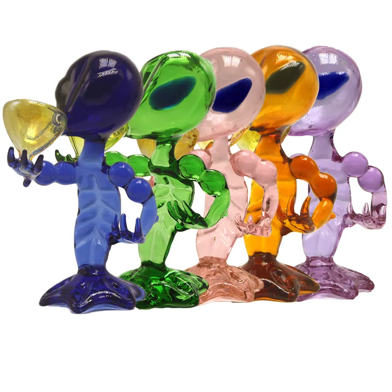 Alien Bong Alien Glass Pipes Pink Blue Green Brown Purple Dab Rig Glass ...
