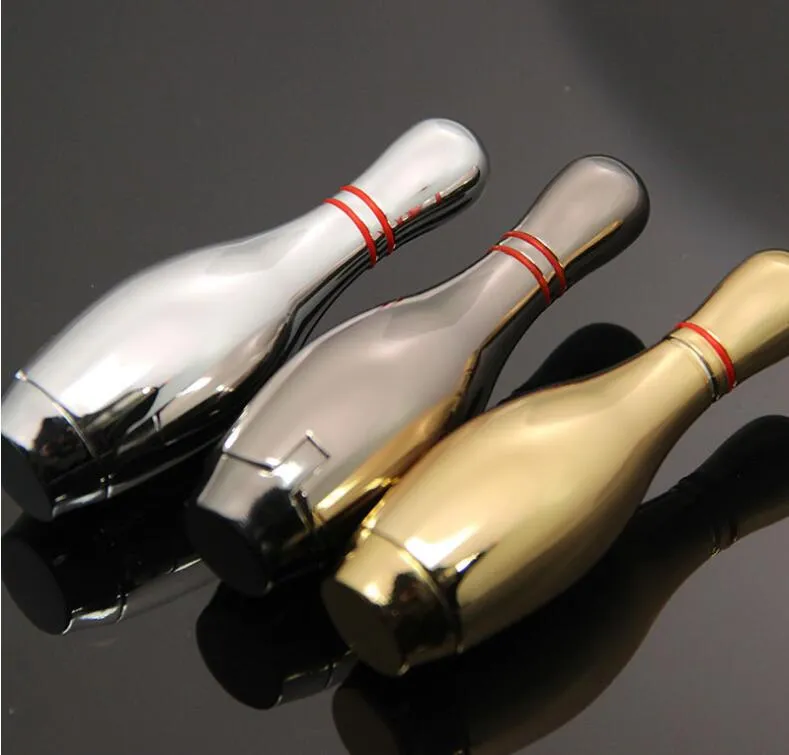 Bowling Shaped Creative Butane Fire Cigarette Lighter No Gas Flame ...