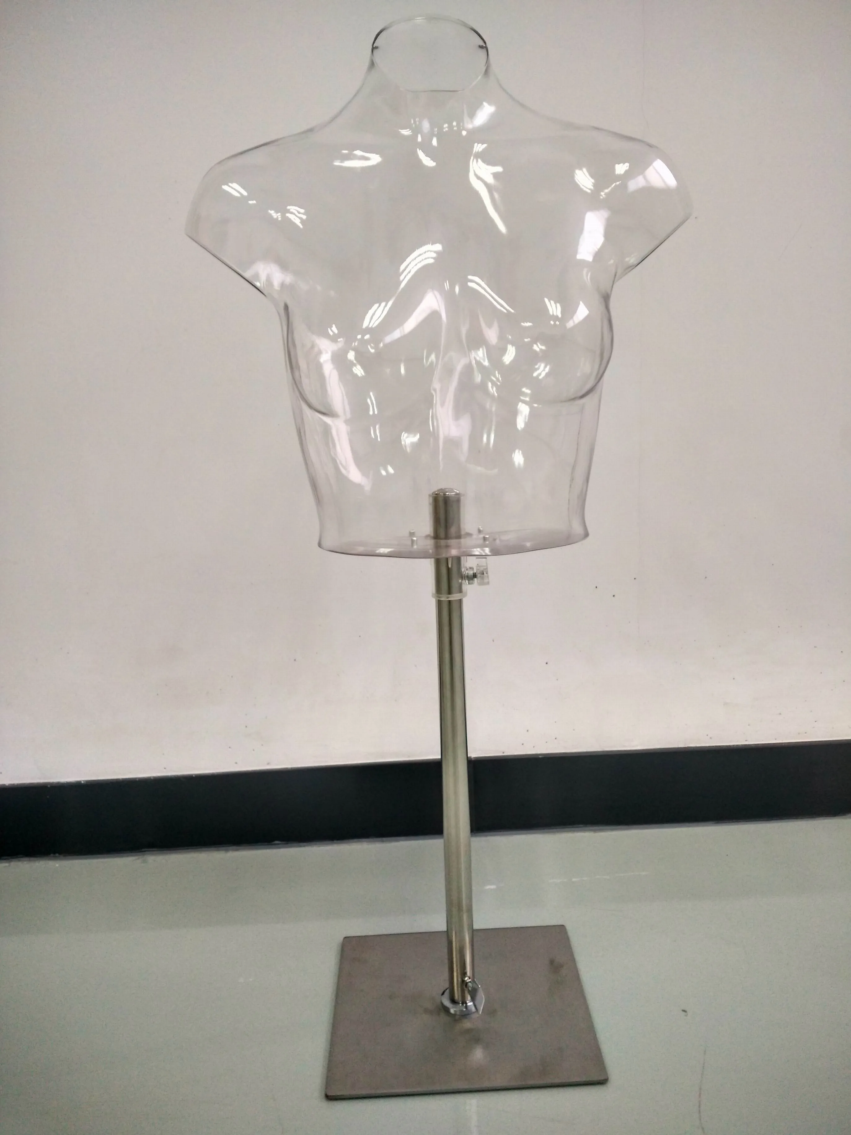 Transparent Mannequin With Base Fashion Display Model Made of ABS ...