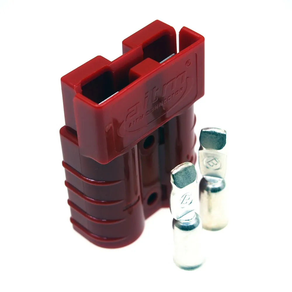 Red Original 50A Battery Connector - Heavy Duty 600V Power Plug for ...