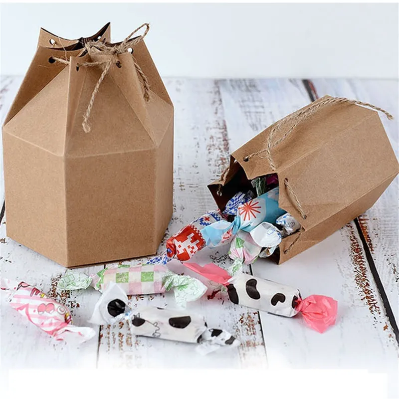 Retro Kraft Paper Tea Box With Lantern Perfect Succulent Wedding Party ...
