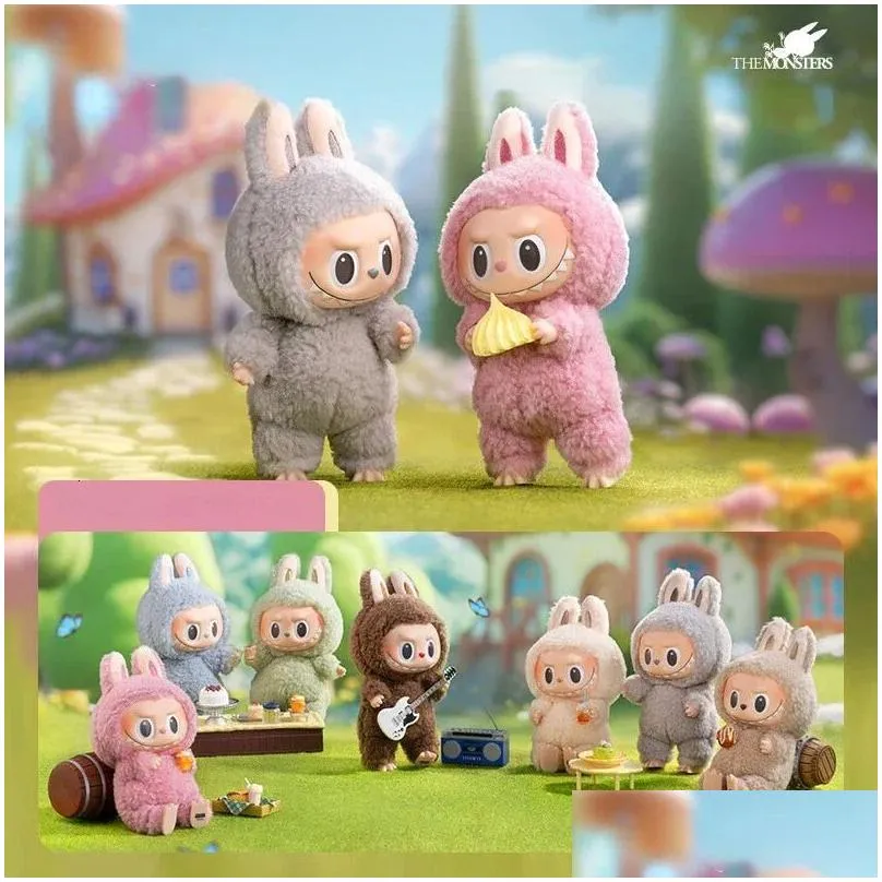 Labubu's Exciting Macarons toy store - Mystery Animation Character Doll ...