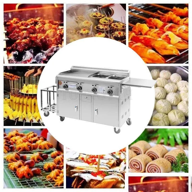 Halal Food Truck Mobile Caravan Coffee Patio Cooler Cart For Frying ...