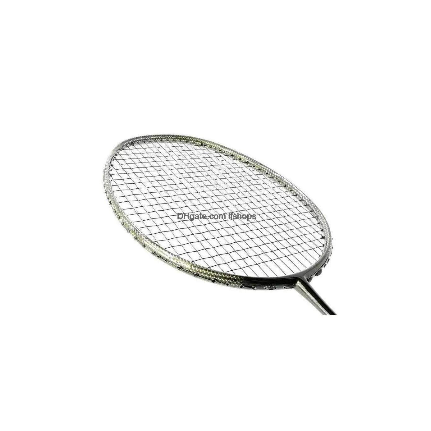 Carbon Flexible Badminton Racket With N90 X80 Kevlar Titanium Armor And ...