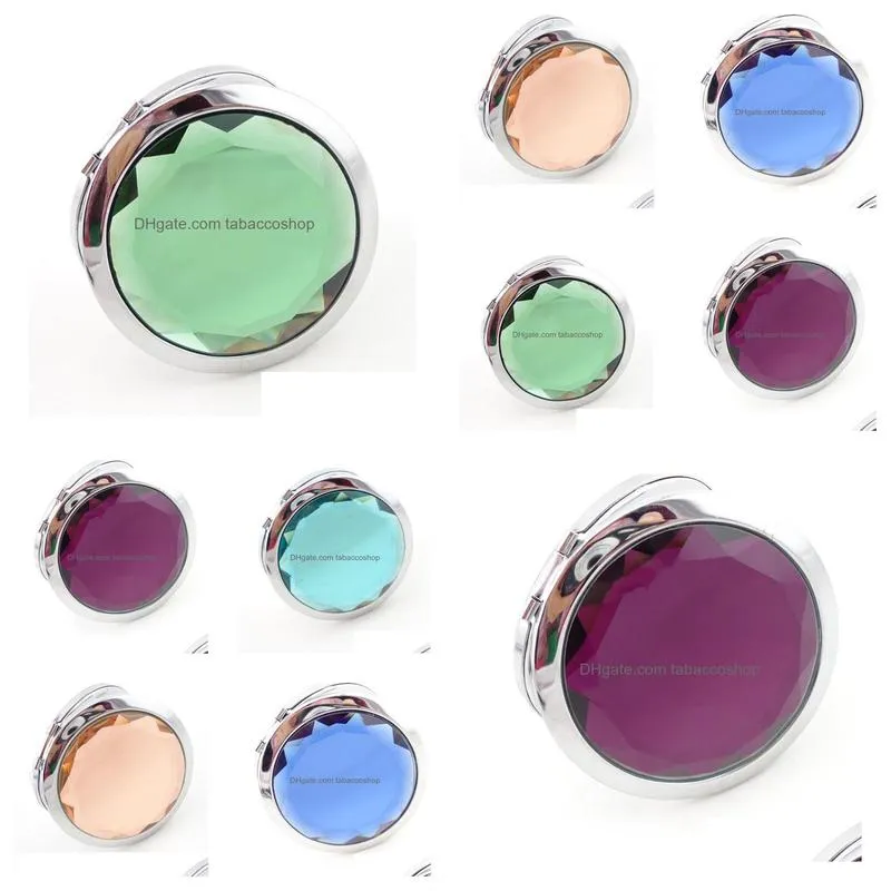 DHgate.com:Crystal Pocket Mirror - 7cm Folding Compact Mirror for ...