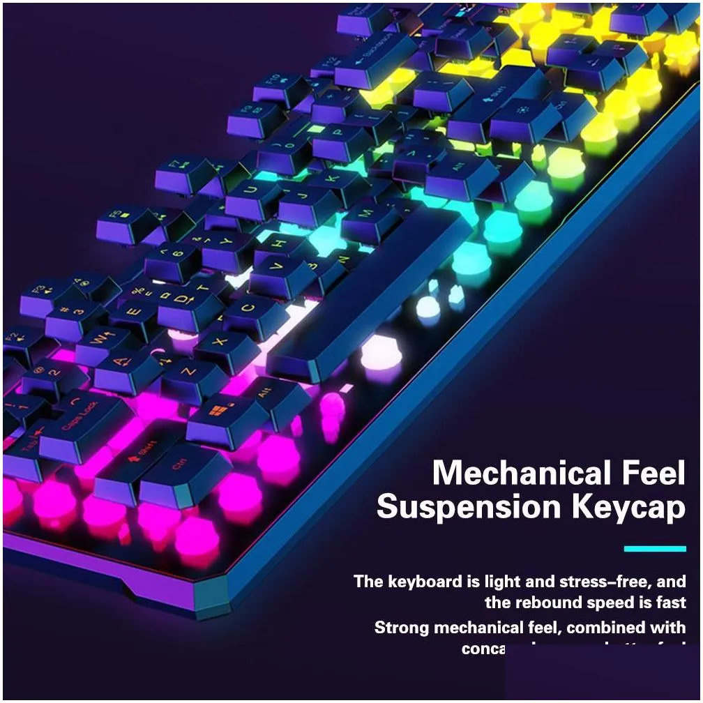 DHgate.com:USB Gaming Keyboard and Mouse Combo Set, Mechanical ...